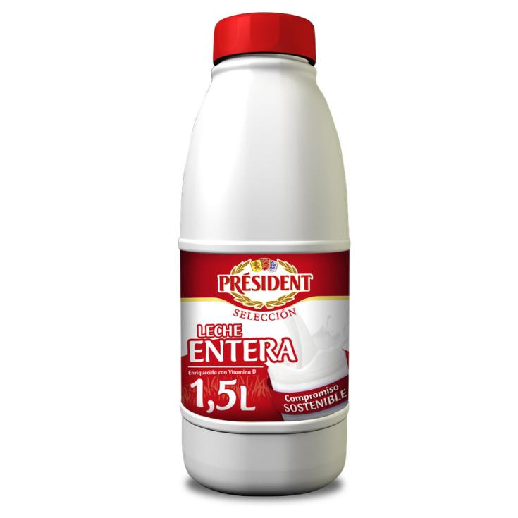 LECHE ENTERA BOTELLA PRESIDENT 1.5L - LaDespensa