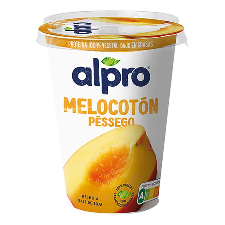 YOGUR VEGETAL SOJA MELOCOTON ALPRO 400G - LaDespensa