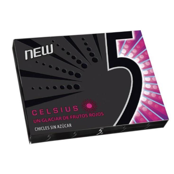 CHICLE LÁMINA FRUTOS ROJOS CELSIUS FIVE P12 29G - LaDespensa